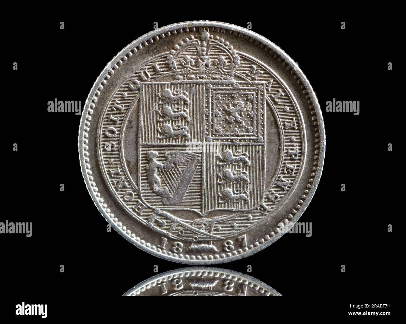 1887 shilling reverse hi-res stock photography and images - Alamy