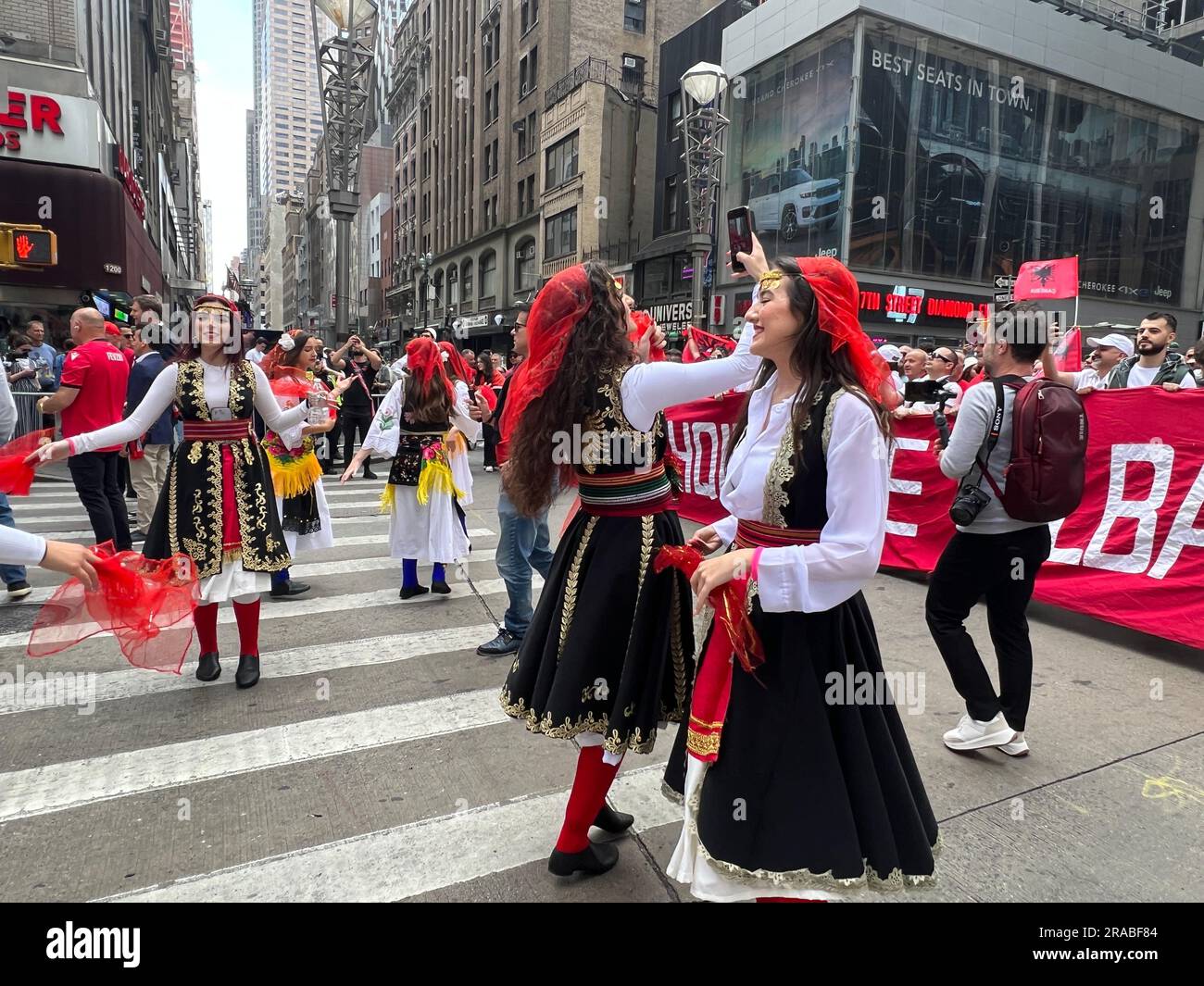 The Albanian American Community turned out by the thousands for the ...