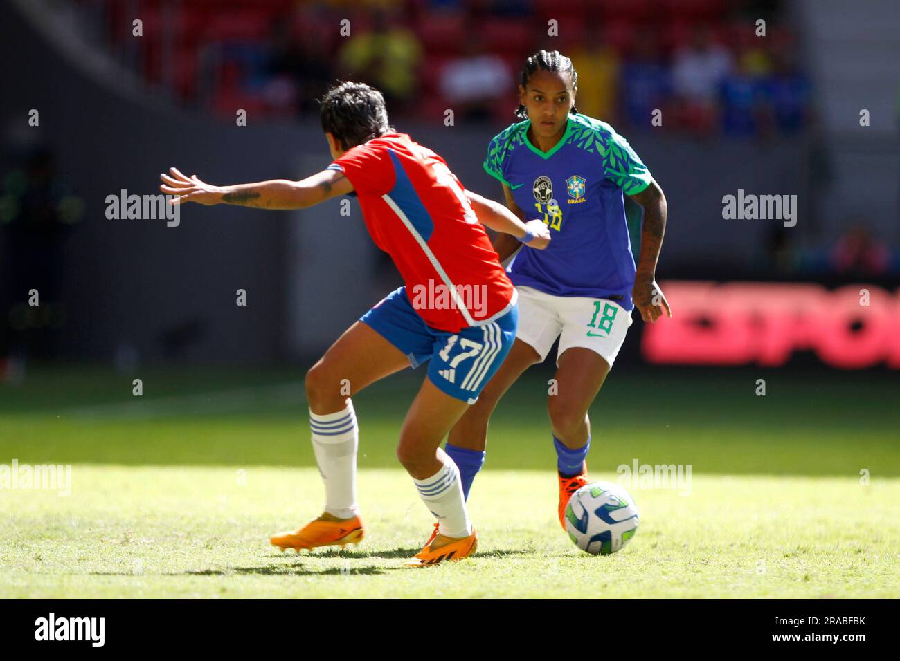 2nd July 2023: Stadium Garrinch, Brasília, DF, Brazil: Womens ...