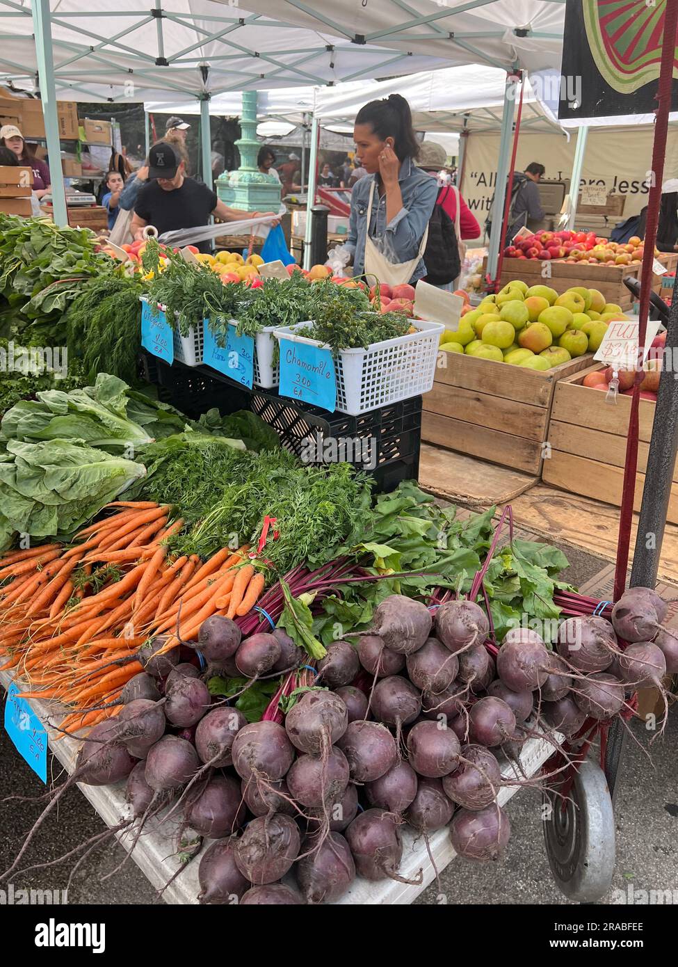Fresh vegeetables and fruits for sale at the Grand Army Plaza Farmers ...