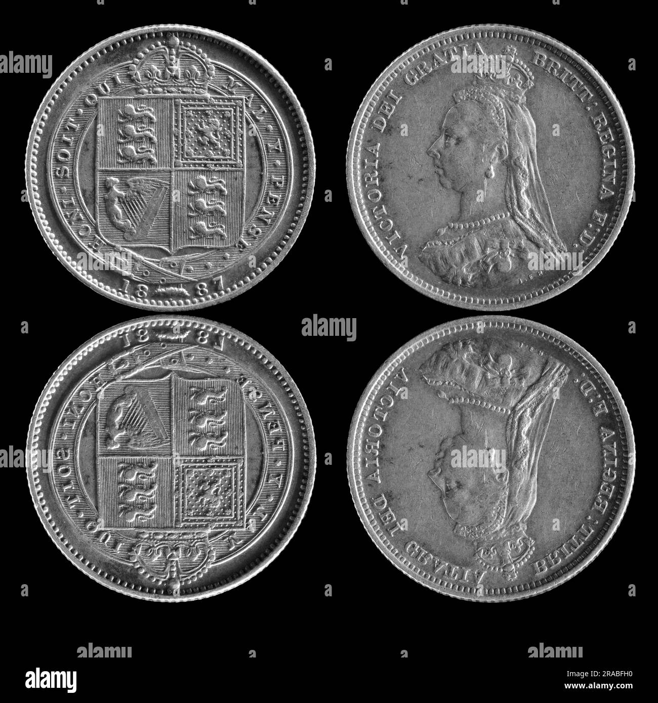 Victorian coins hi-res stock photography and images - Alamy