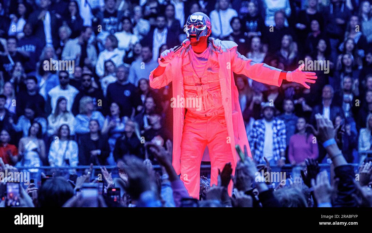Hamburg, Germany. 02nd July, 2023. Canadian singer Abel Makkonen, stage ...
