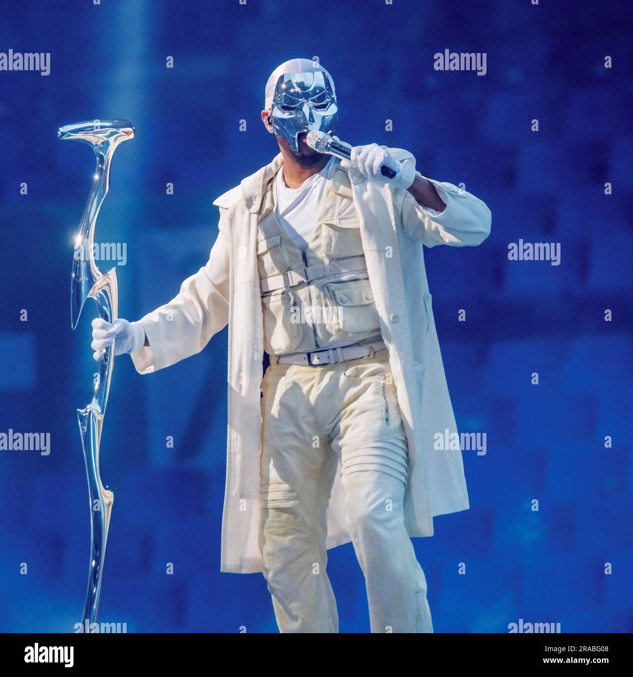 Hamburg, Germany. 02nd July, 2023. Canadian singer Abel Makkonen, stage ...
