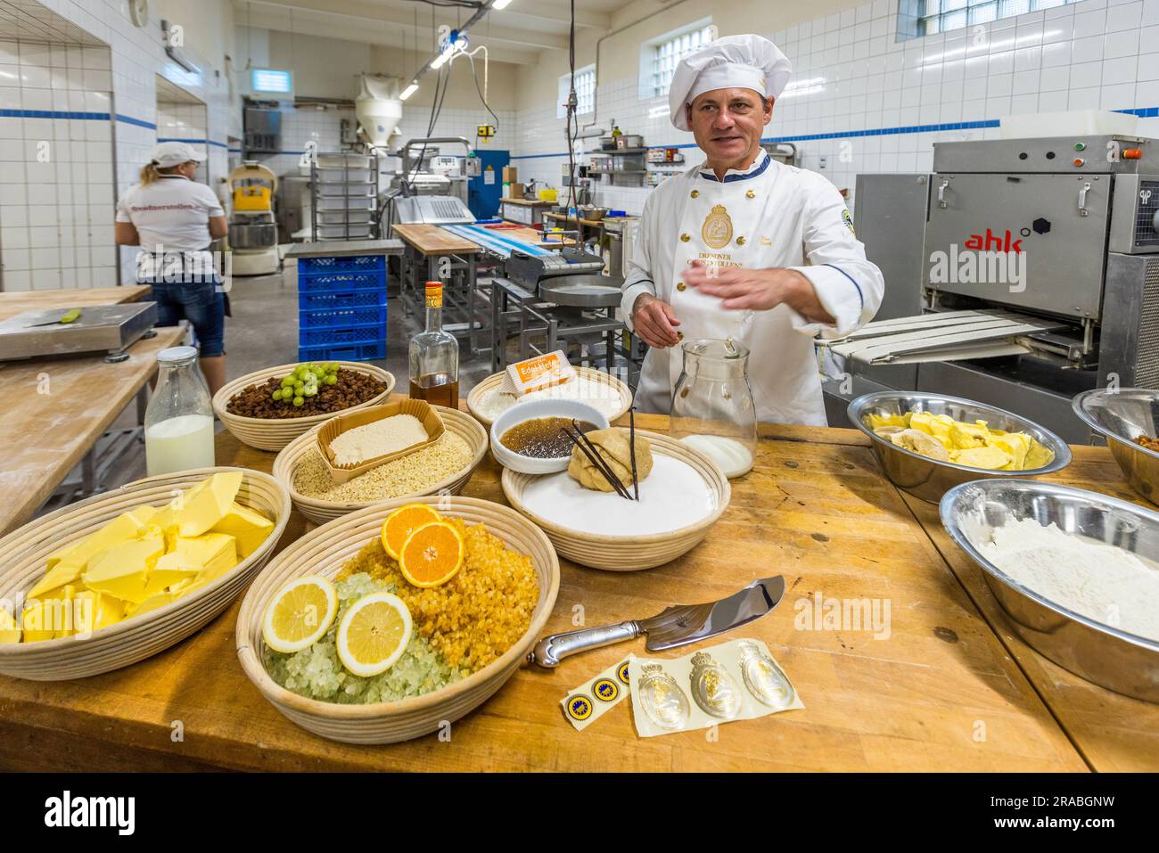 Production of an original Dresden Christstollen in Dresden, Germany ...