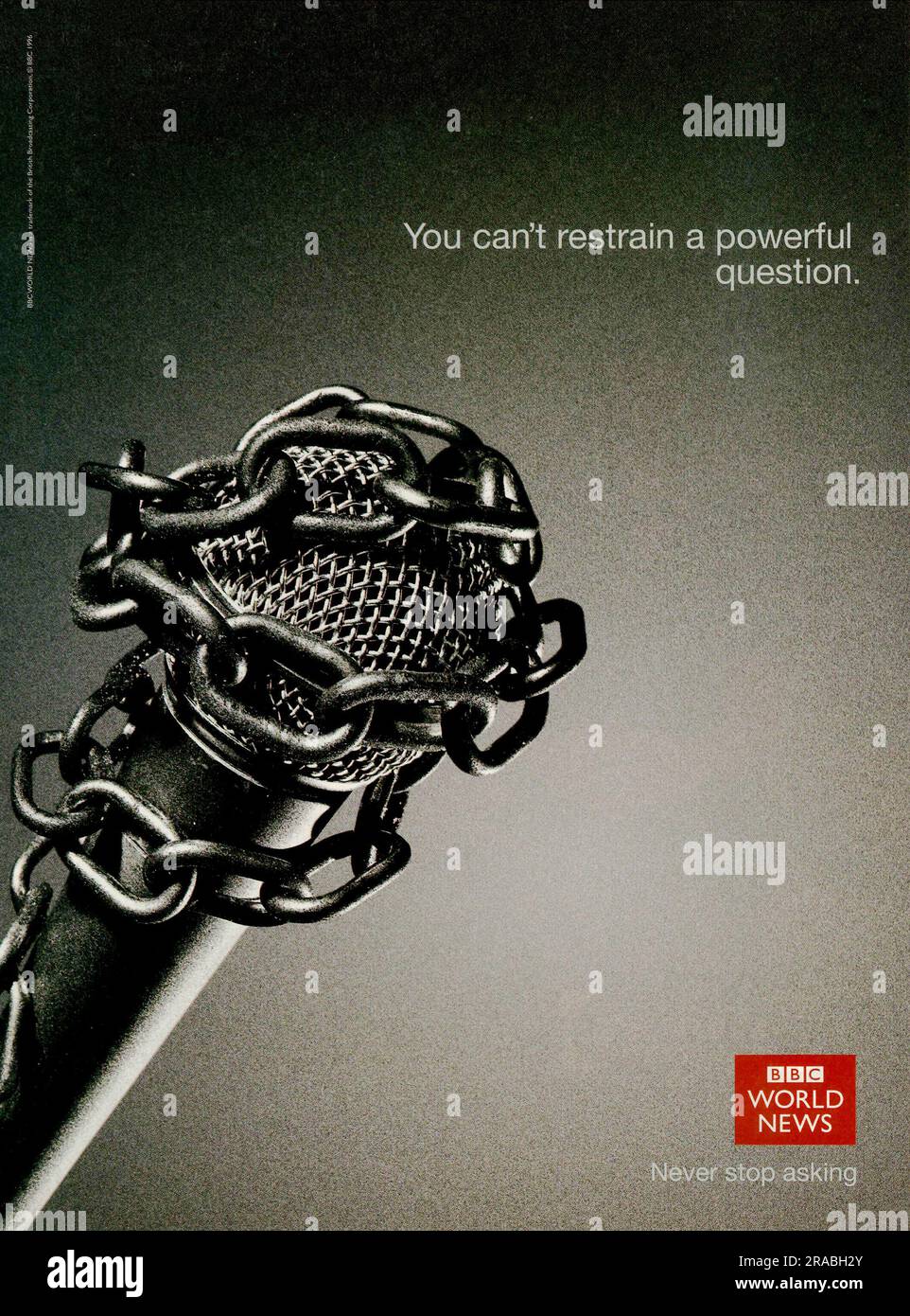 BBC World News advert in a Time magazine 2008 Stock Photo - Alamy