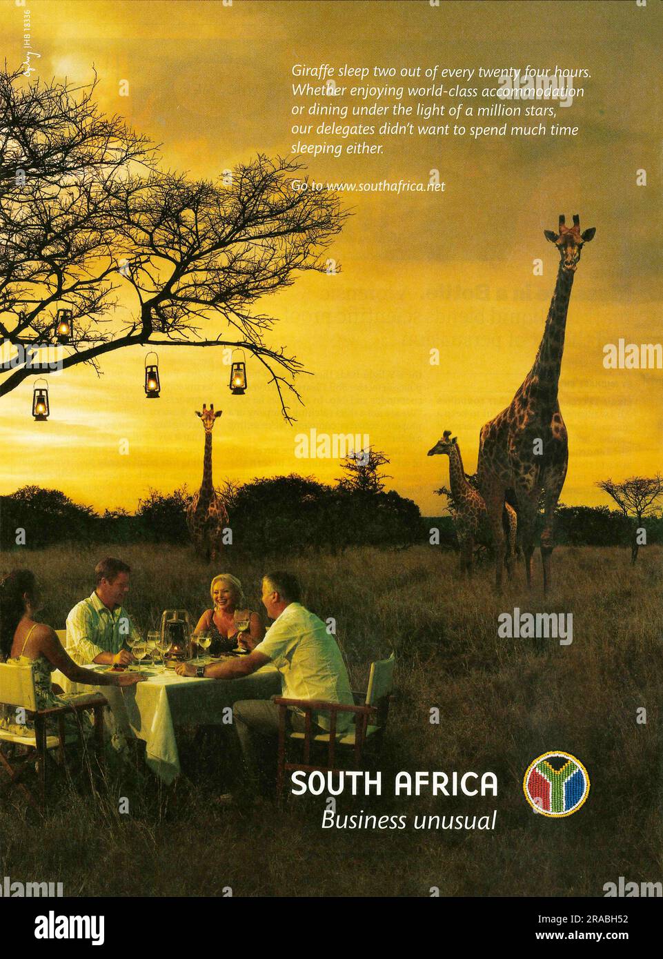 South Africa tourist destination advert in a magazine 2008 Stock Photo ...
