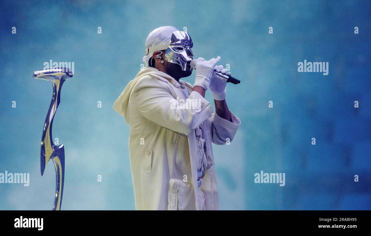 Hamburg, Germany. 02nd July, 2023. Canadian singer Abel Makkonen, stage ...
