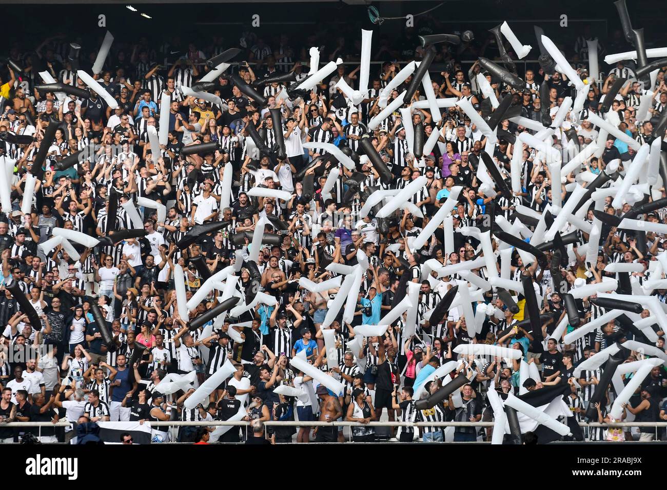 Rio De Janeiro, Brazil. 02nd July, 2023. Fans during Botafogo x Vasco ...