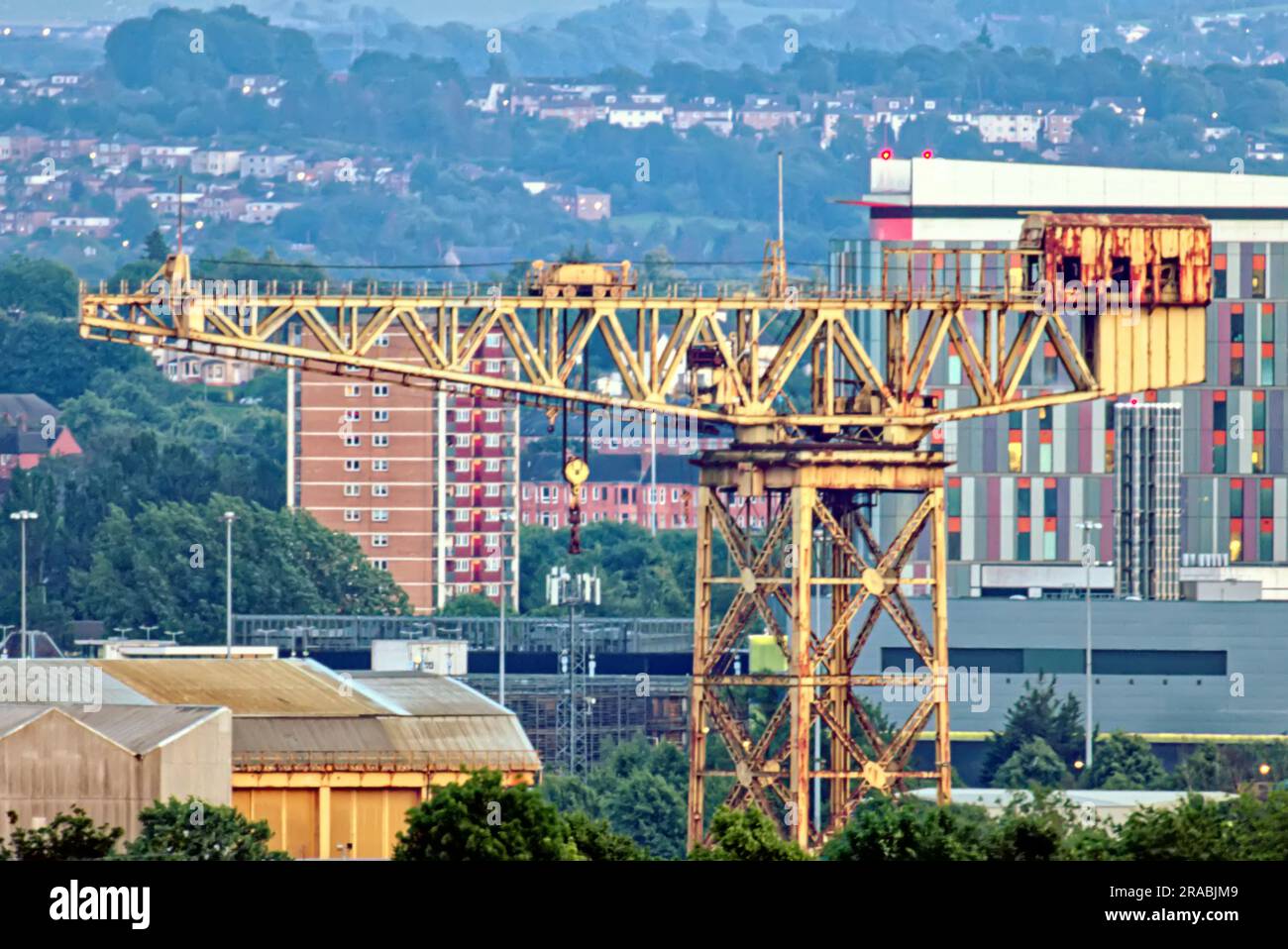 The Scotstoun barclay curle clyde titan shipbuilding crane Stock Photo ...
