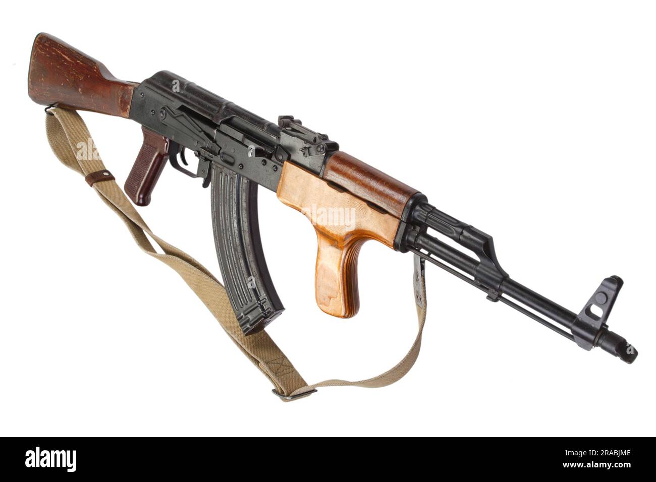 Kalashnikov AK47 Romanian version isolated on white background Stock ...
