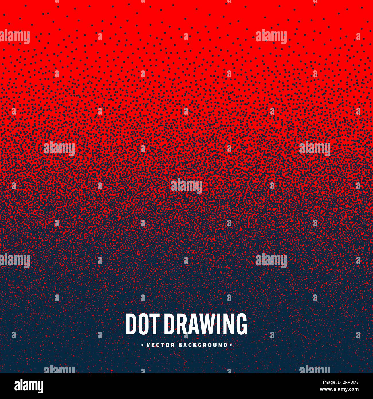 Stipple pattern, red dotted geometric background. Stippling, dotwork ...