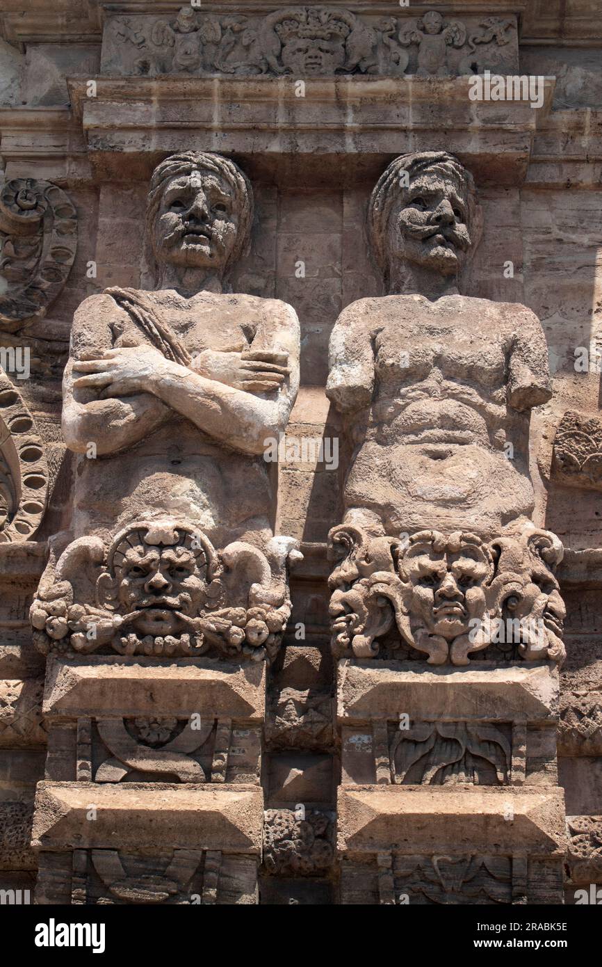 Telamones of the defeated Moors on the Porta Nuova, a monumental city ...