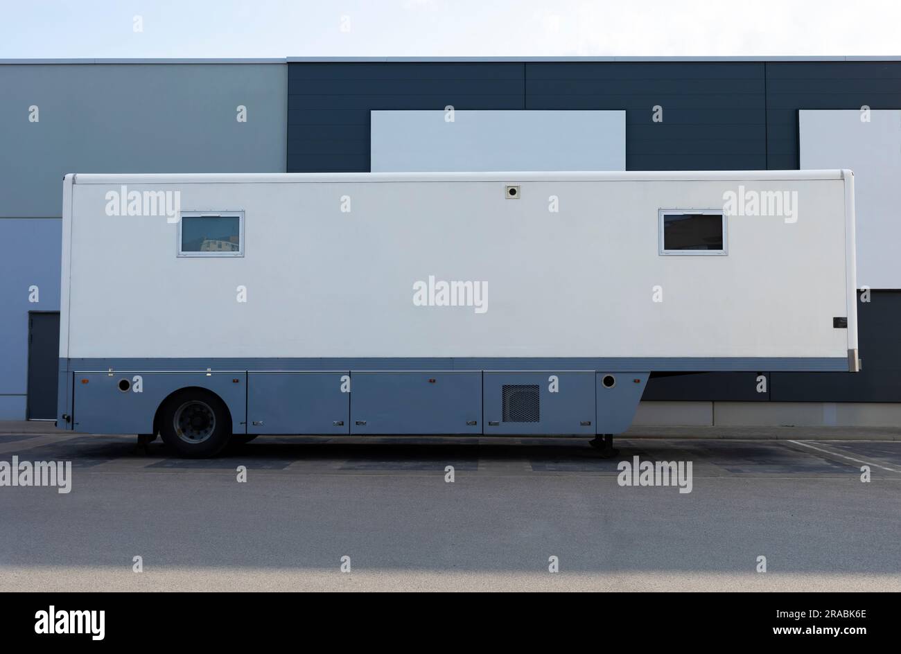 Mobile Outpatient Clinic, Supporting Respiratory Service. White Truck ...