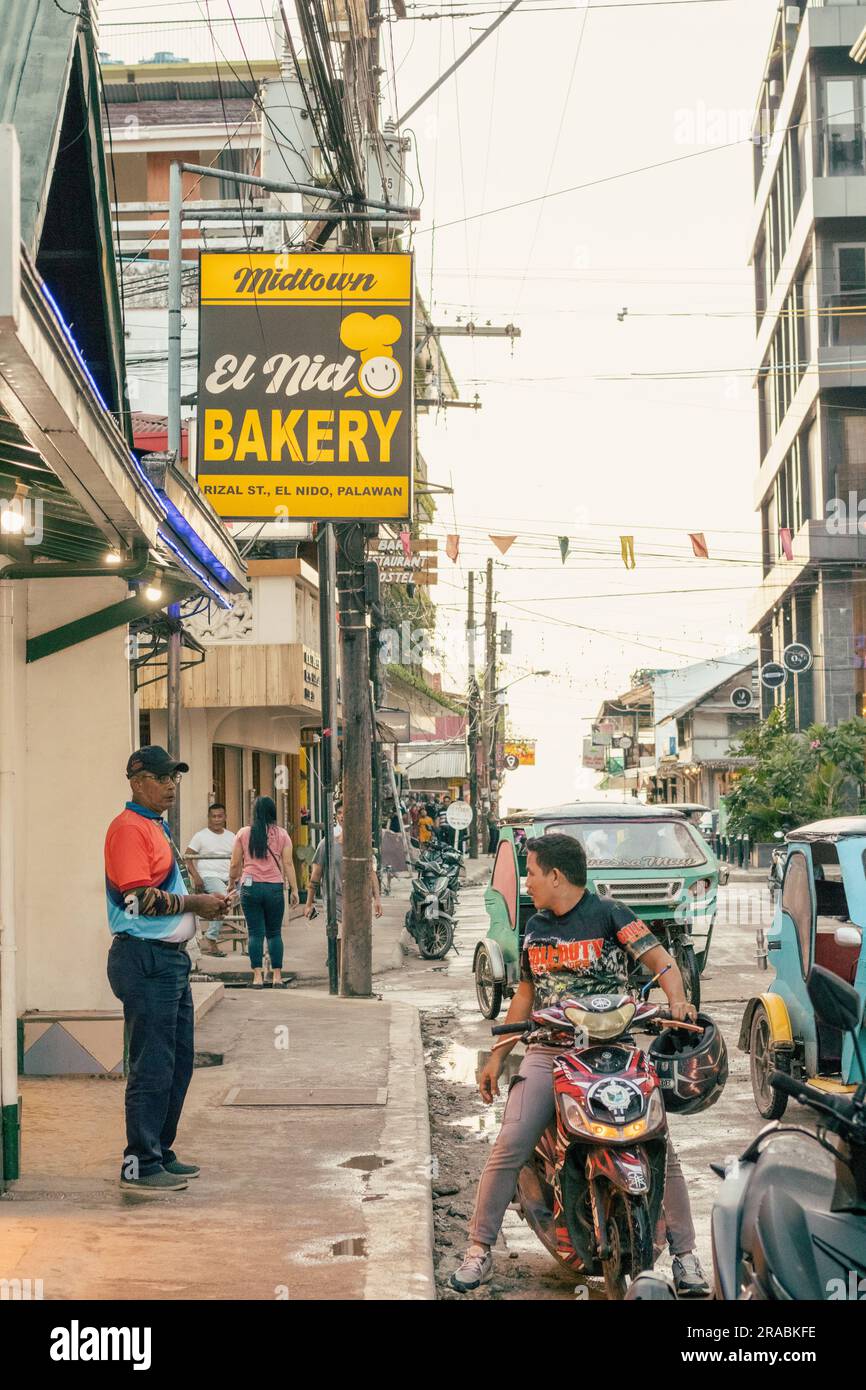 El Nido Bakery sign in El Nido, Palawan, Philippines Stock Photo - Alamy