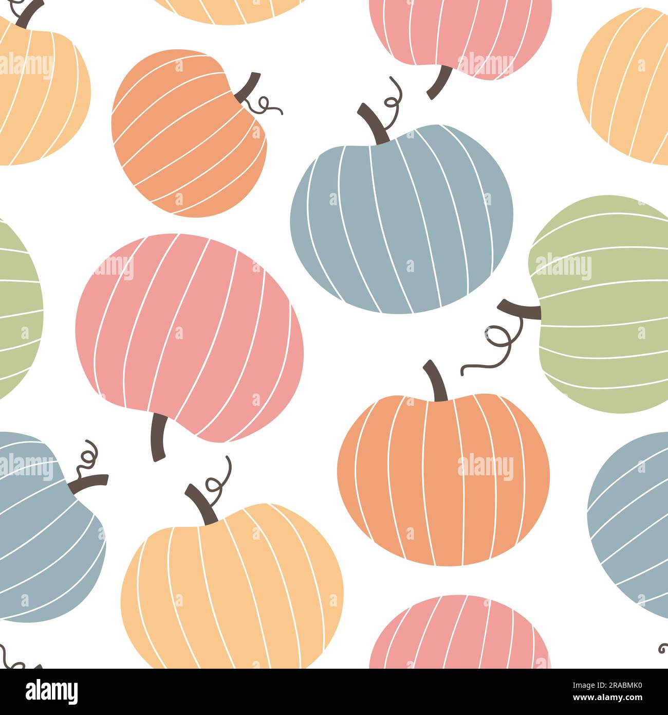 Pumpkin seamless pattern.Thanksgiving background. Autumn pattern ...