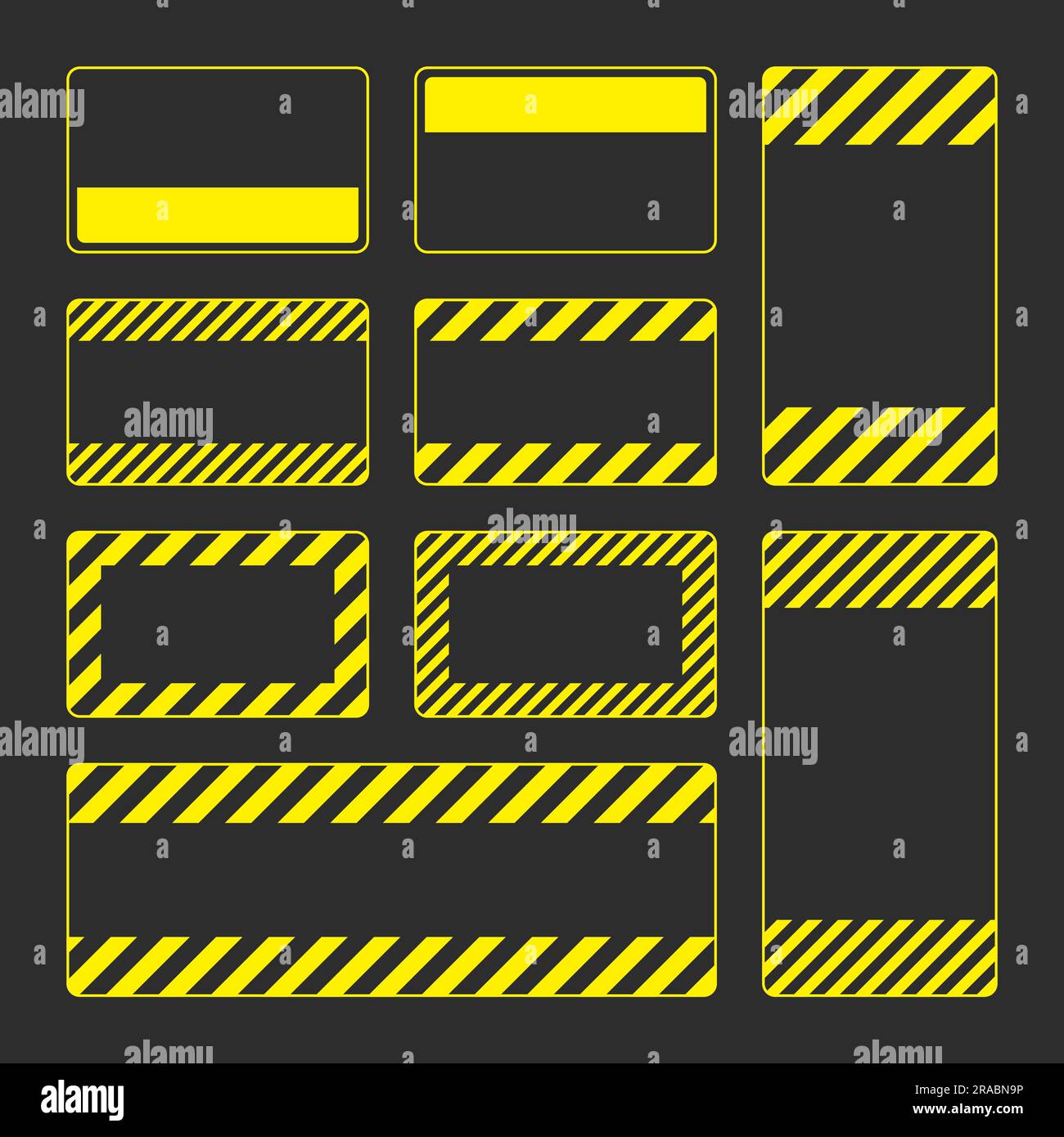Blank Construction Zone Sign
