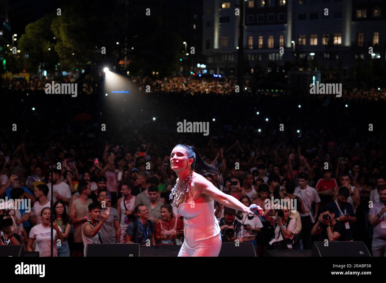 The singer Karina during a performance for the MADO Madrid Pride 2023 ...
