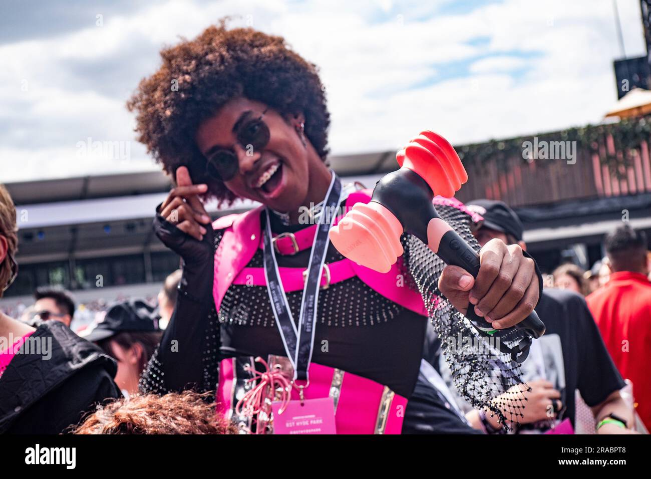 2nd July 2023 London UK BLACKPINK crowd atmosphere at Day Six of ...