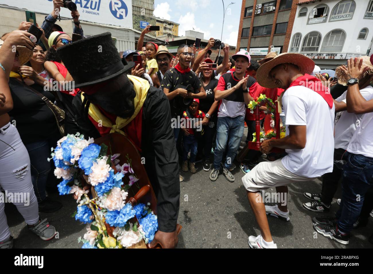 Guatire, Venezuela. 29th June, 2023. Two Parranderos from San Pedro ...