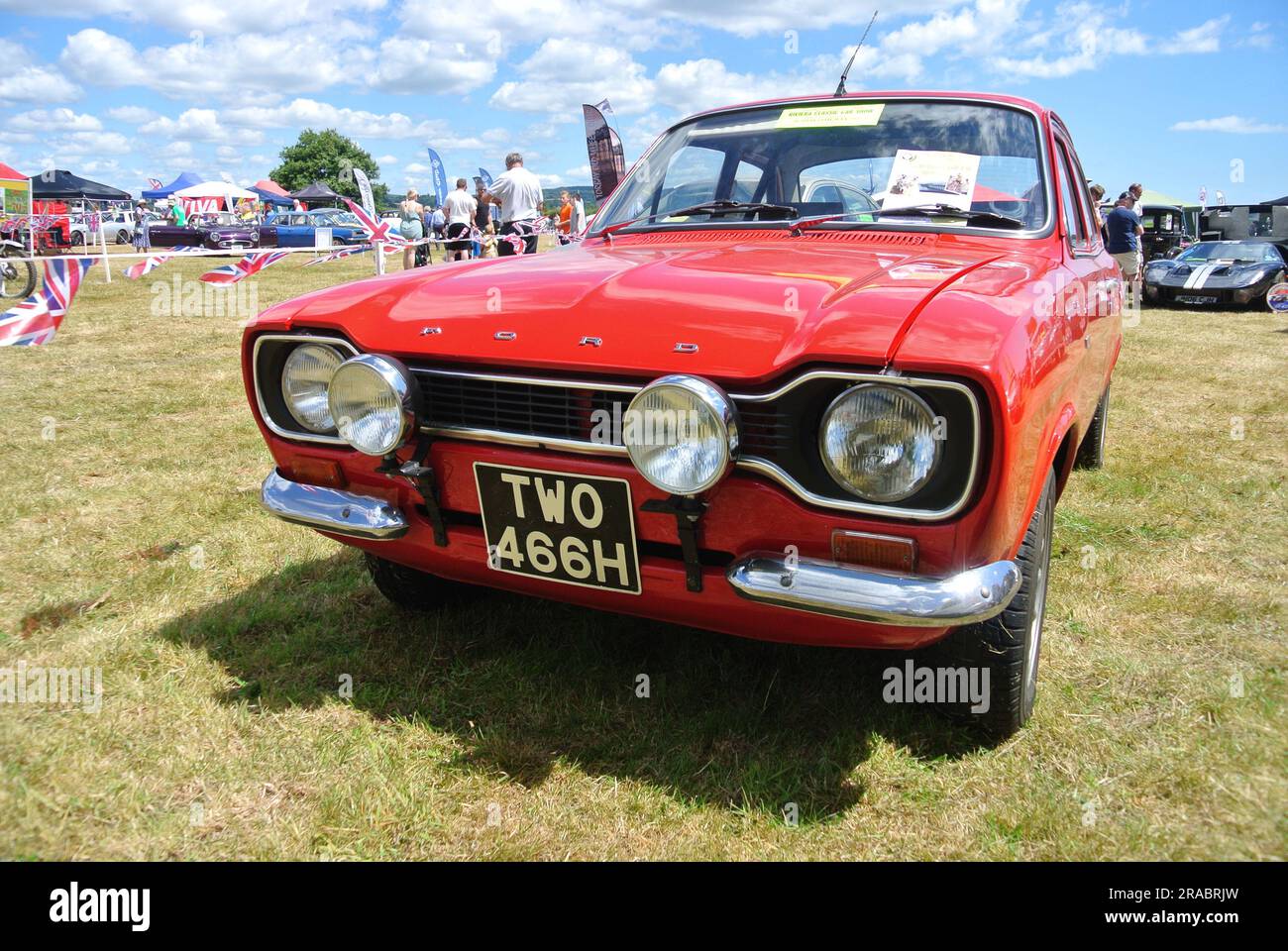 A Mk 1 Ford Escort parked on display at the 47th Historic Vehicle ...