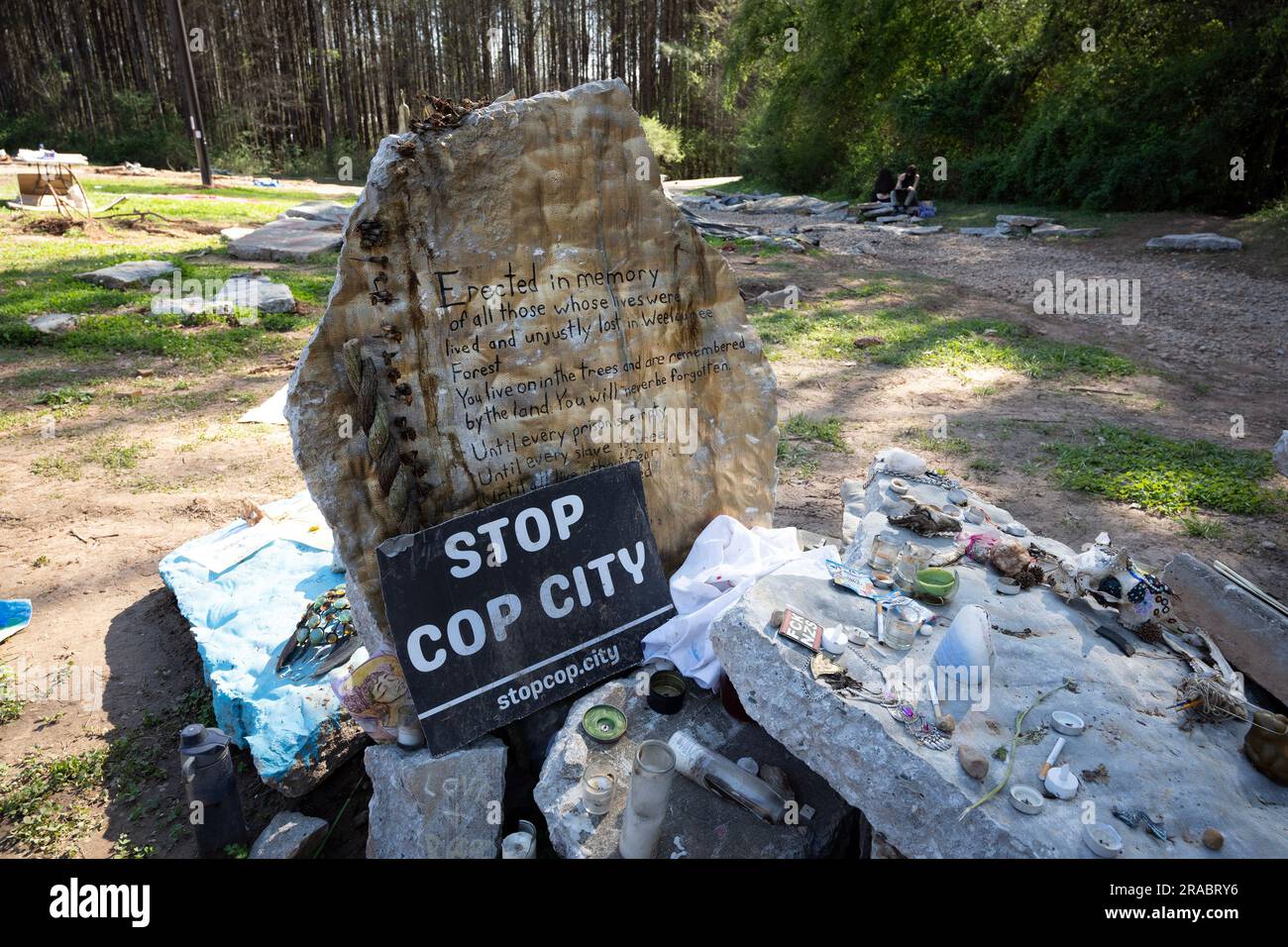 Atlanta, Georgia, USA. 7th Mar, 2023. Activists protesting construction ...
