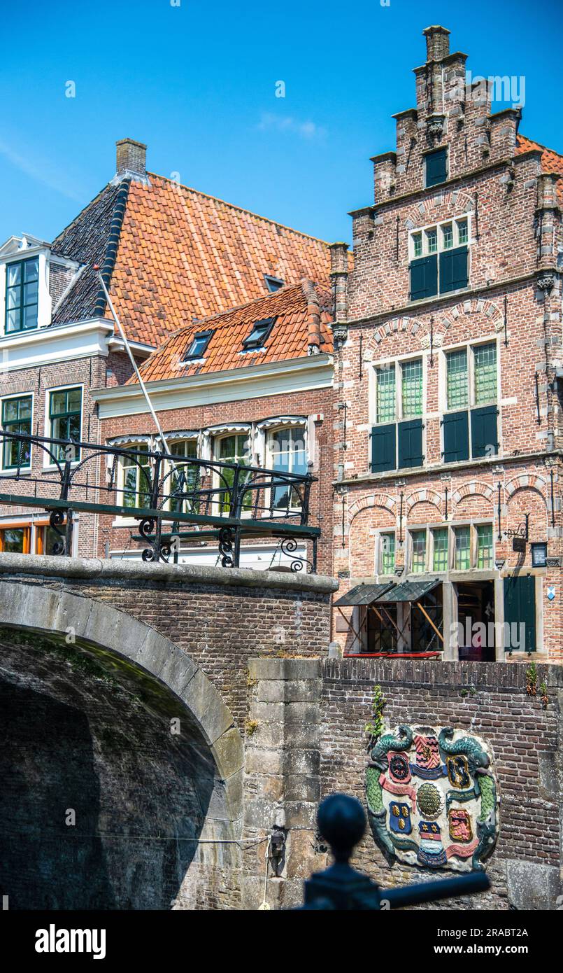 bridge over canal by the Edam Museum Stock Photo - Alamy