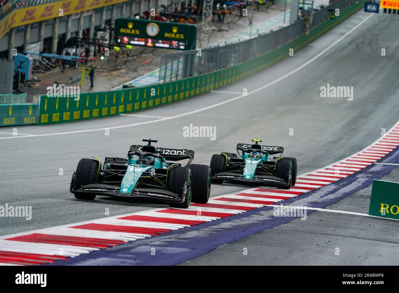 Lance Stroll (CAN) Aston Martn AMR23 during Sprint Race of FORMULA 1 ROLEX GROSSER PREIS VON ...