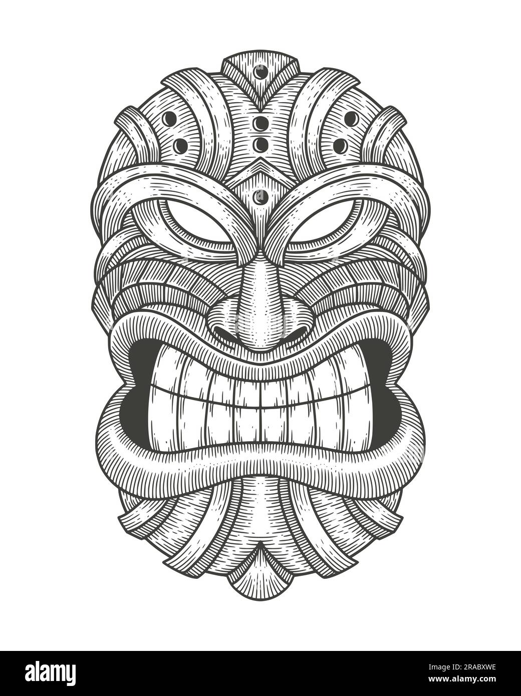 African mask engraving hi-res stock photography and images - Alamy