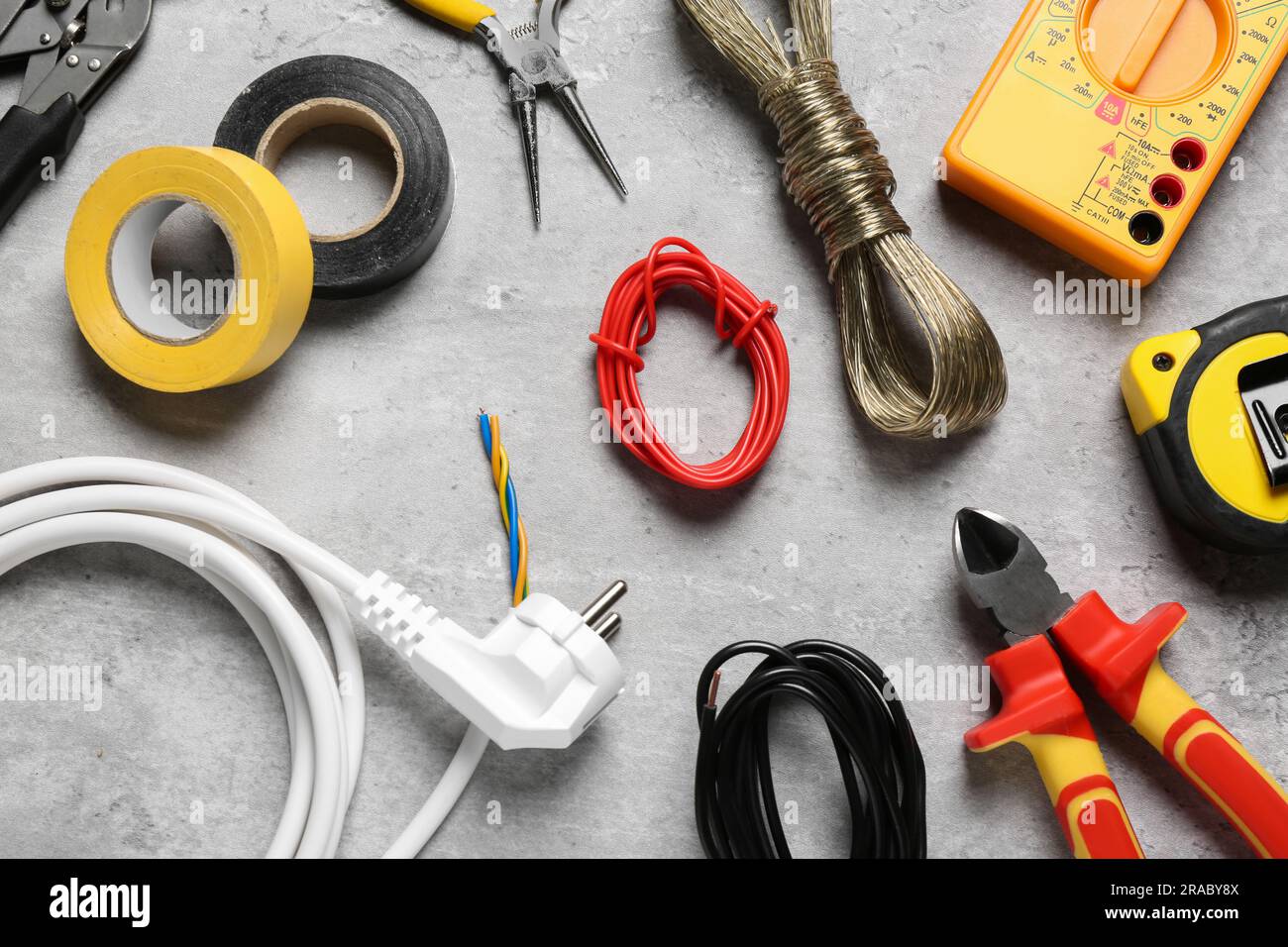 New wires electricians tools hi-res stock photography and images - Alamy