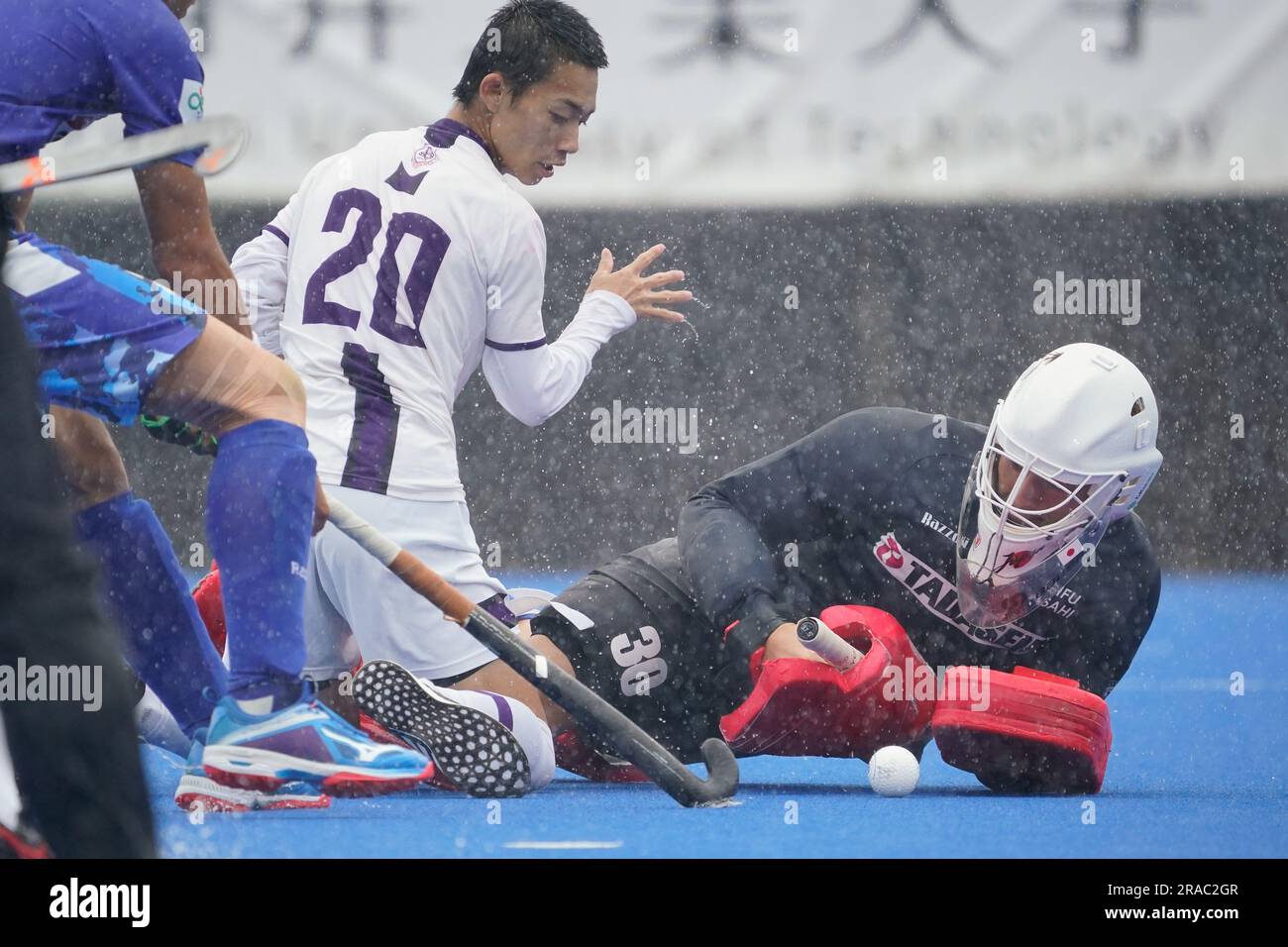 Tokyo, Japan. 1st July, 2023. (L-R) Taisei Tanaka (Bears), Takashi ...