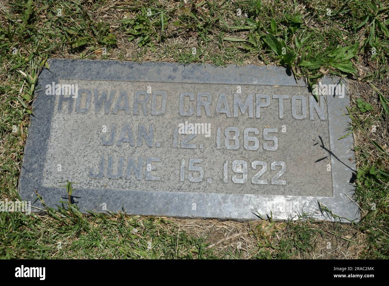 Los Angeles, California, USA 2nd July 2023 Actor Howard Crampton Grave ...