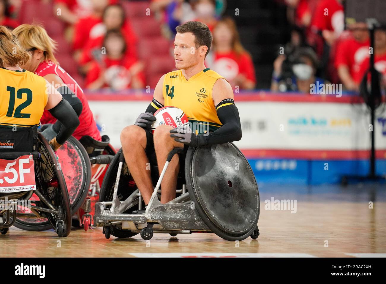 Tokyo, Japan. 2nd July, 2023. Andrew Edmondson (AUS) Wheelchair Rugby ...