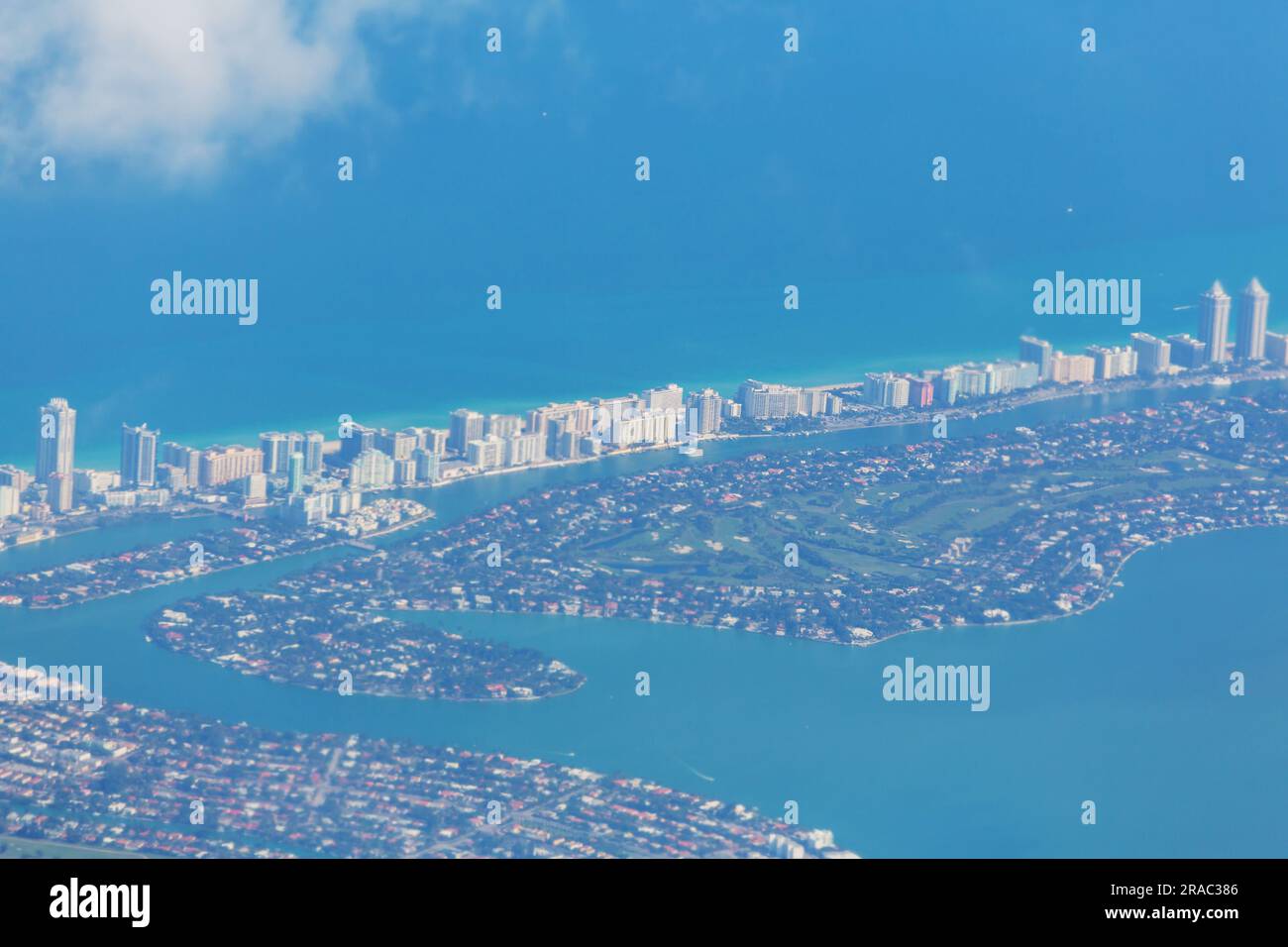 Aerial view of Miami, Florida, USA Stock Photo - Alamy