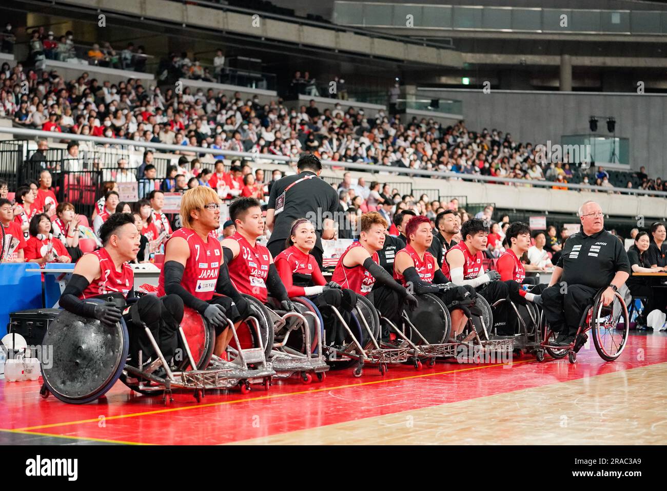 Tokyo, Japan. 2nd July, 2023. Japan team group Wheelchair Rugby : Final ...