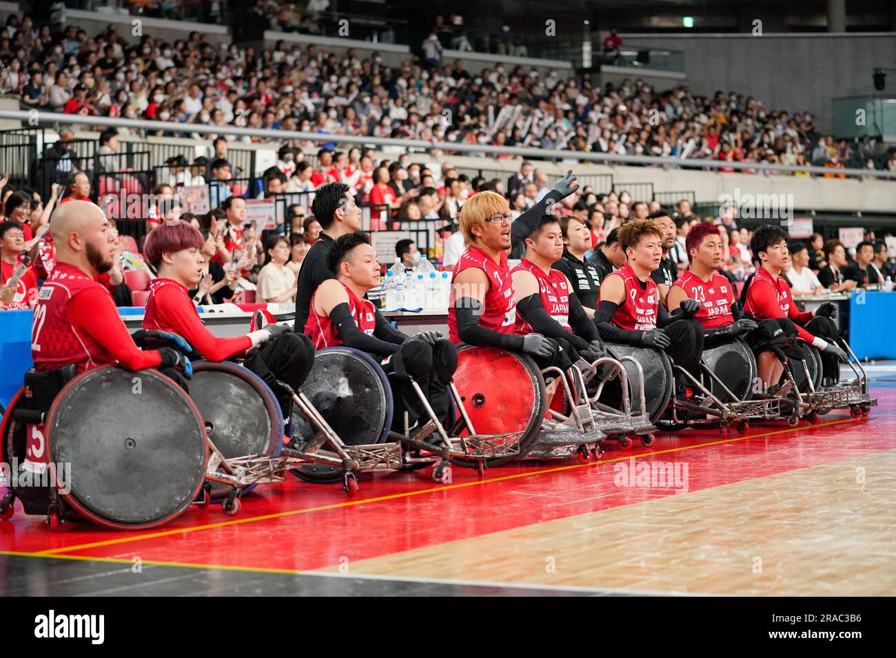 Tokyo, Japan. 2nd July, 2023. Japan team group Wheelchair Rugby : Final ...