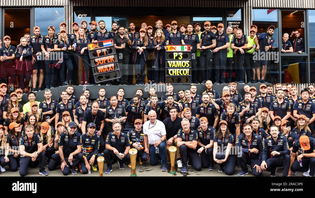 SPIELBERG, AUSTRIA, 2 JULY 2023: Second row: (L-R) Oliver MINTZLAFF ...