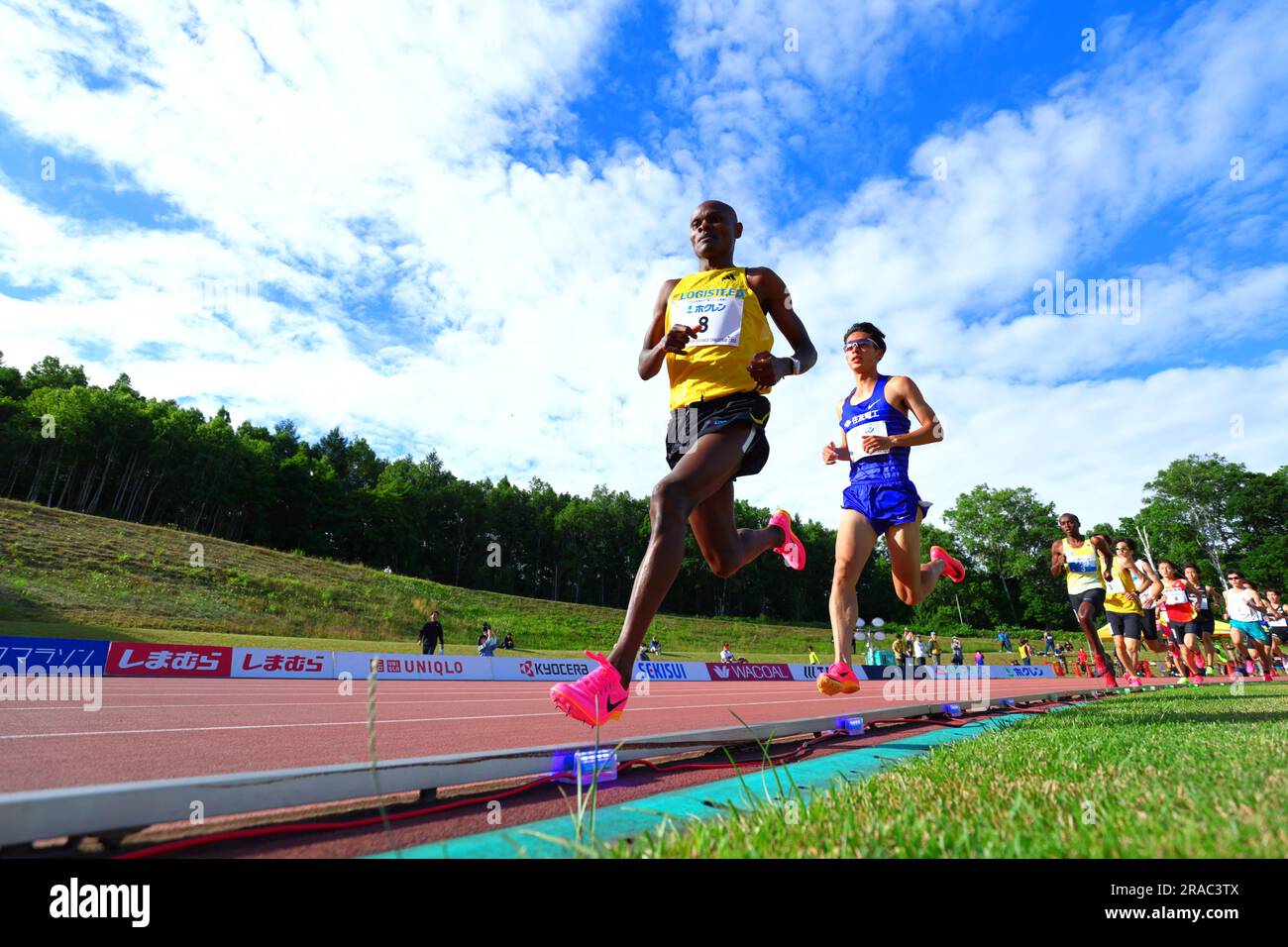 Shibetsu at Shibetsu City Athletic Stadium, Hokkaido, Japan. 1st July ...