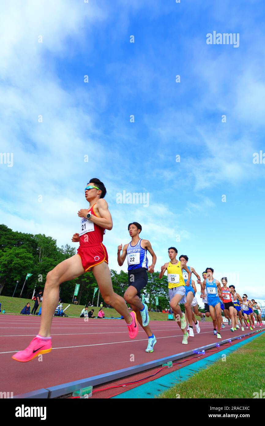 Shibetsu at Shibetsu City Athletic Stadium, Hokkaido, Japan. 1st July ...