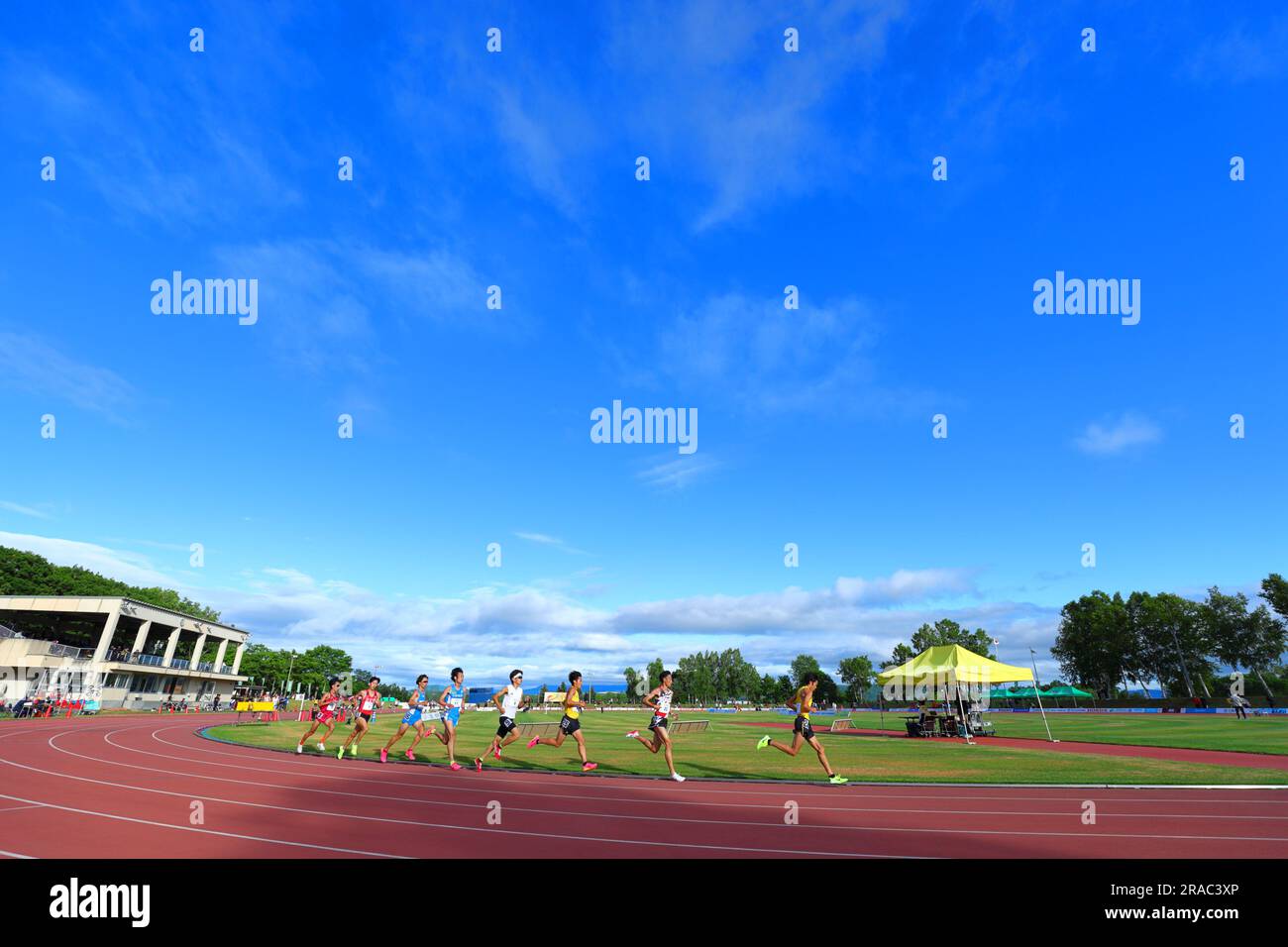 Shibetsu at Shibetsu City Athletic Stadium, Hokkaido, Japan. 1st July ...