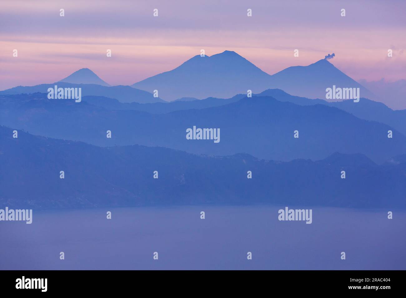 Beautiful volcanoes landscapes in Guatemala, Central America Stock ...