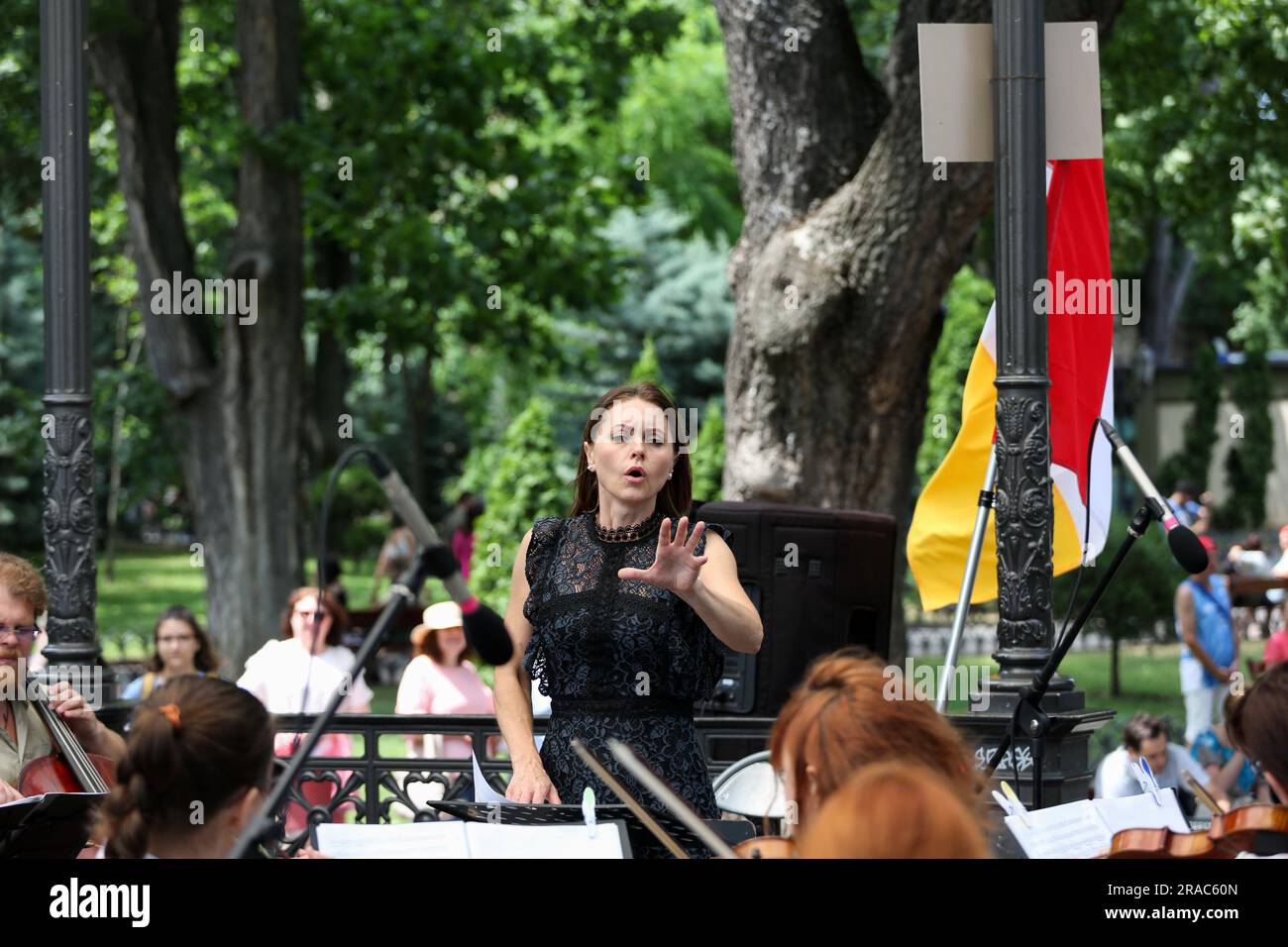 Odessa, Ukraine. 02nd July, 2023. The orchestra "Black sea orchestra ...