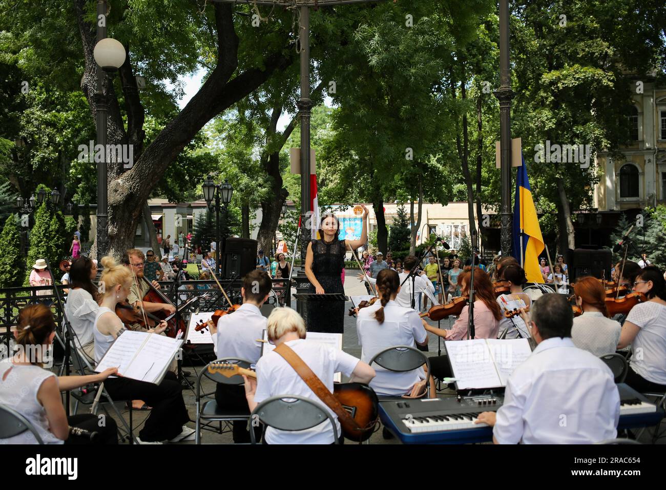 Odessa, Ukraine. 02nd July, 2023. The orchestra "Black sea orchestra ...