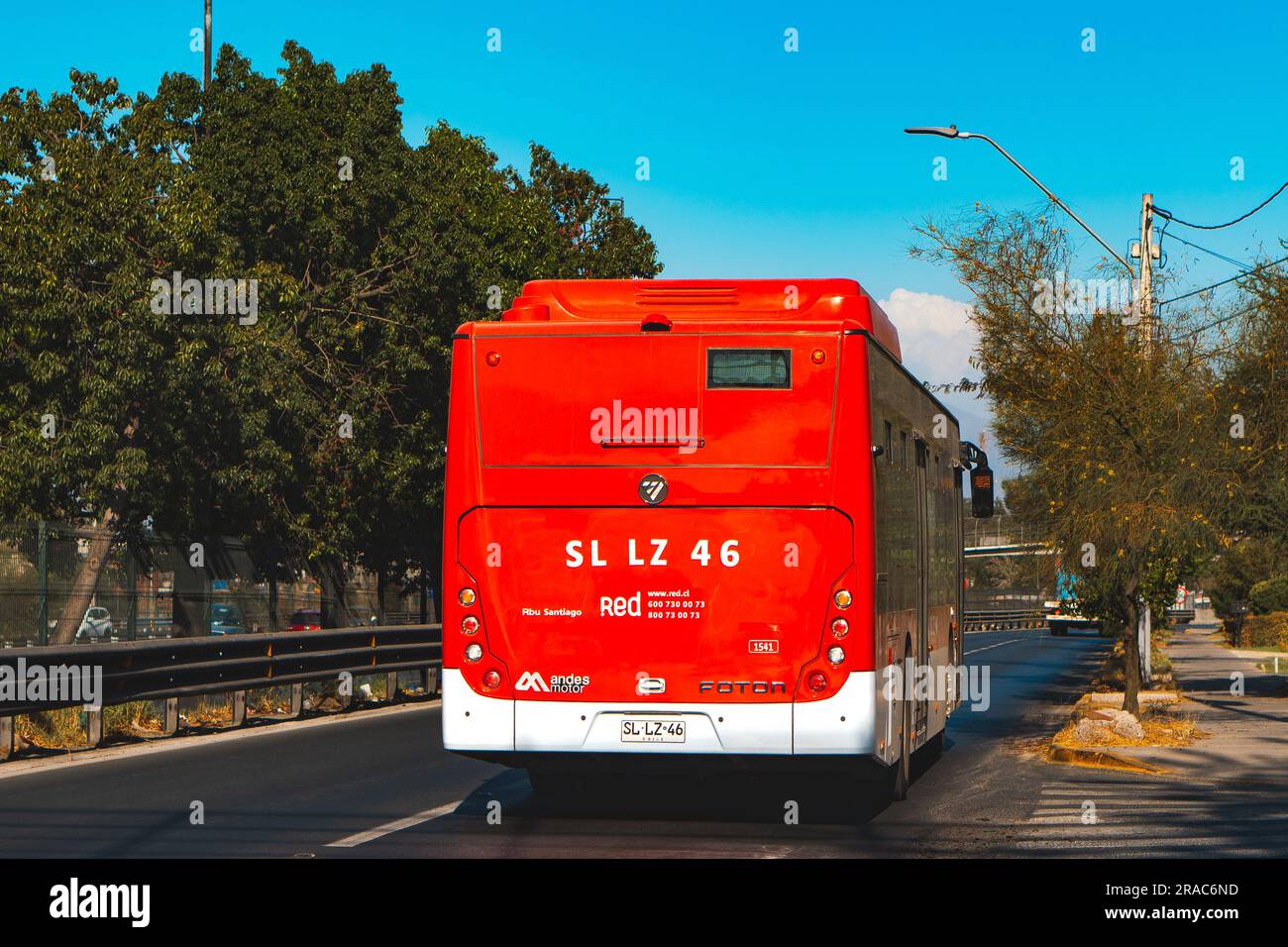 Santiago, Chile - March 03 2023: A brand new public transport ...