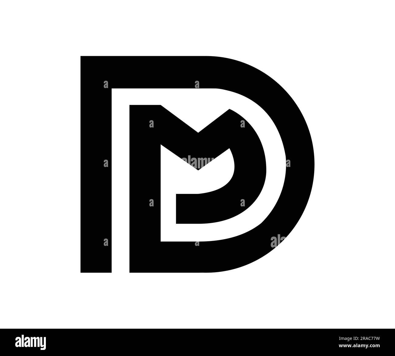 Letter m d logo hi-res stock photography and images - Alamy