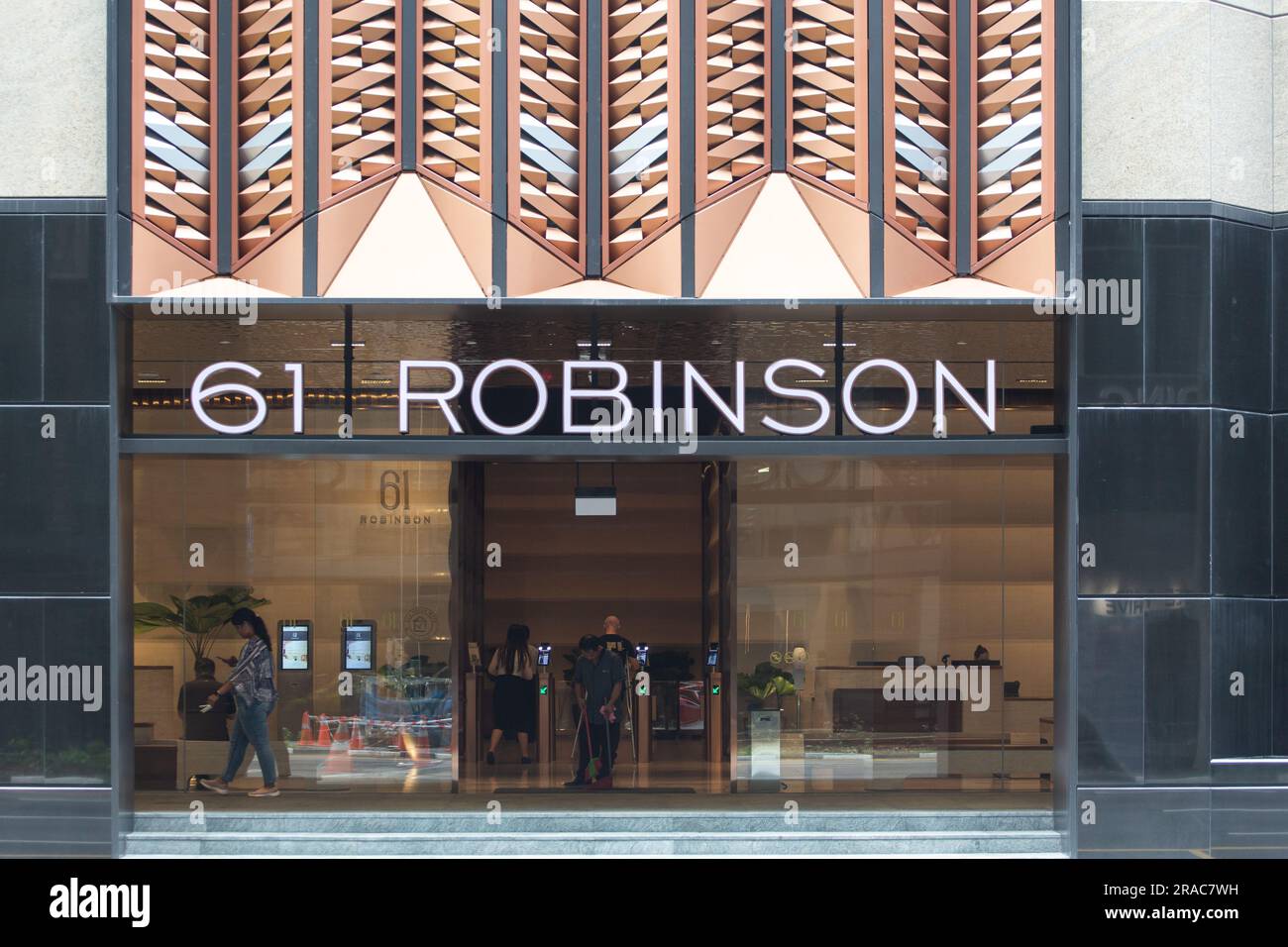 Entrance of Robinson Point, a commercial property building in Singapore ...