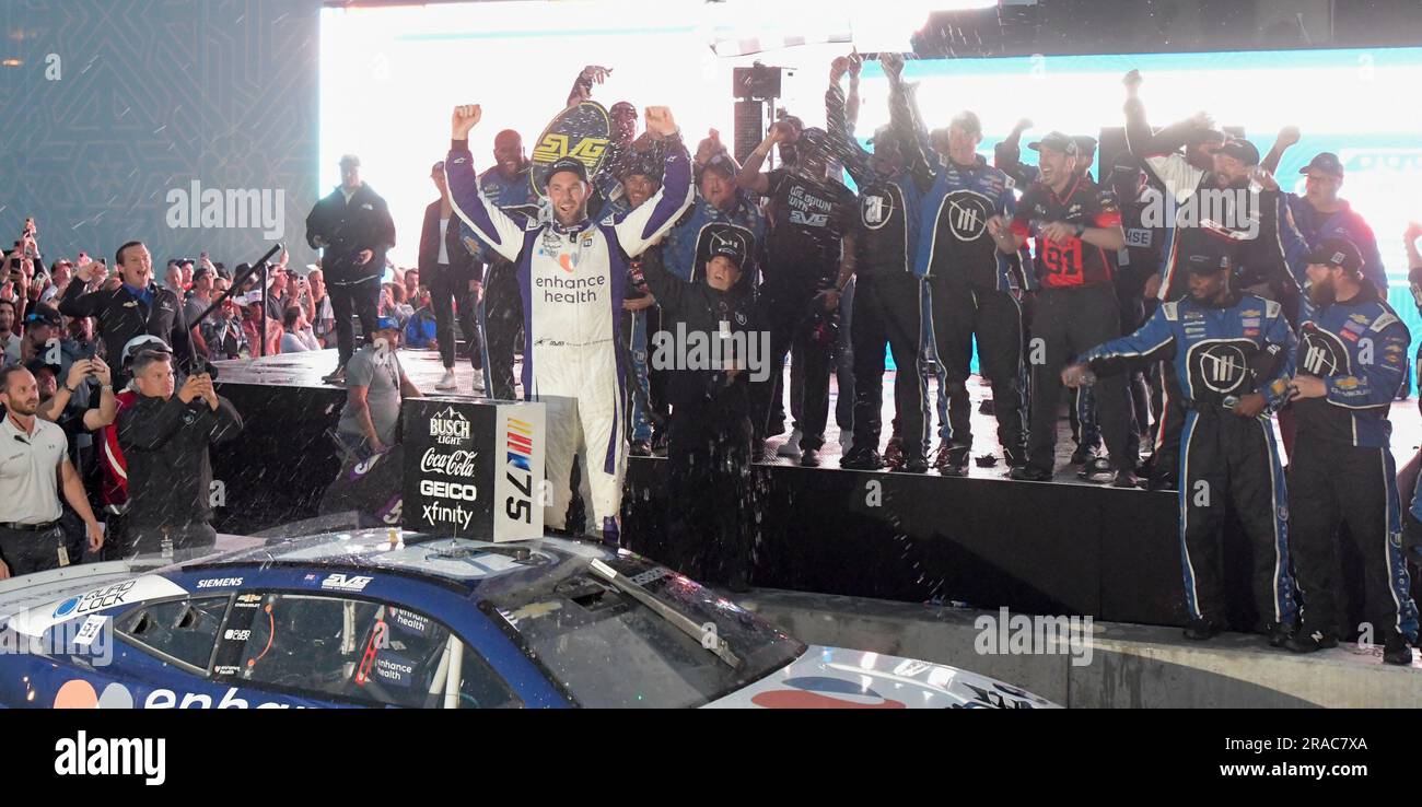 Chicago, United States. 02nd July, 2023. NASCAR Cup Series driver Shane ...