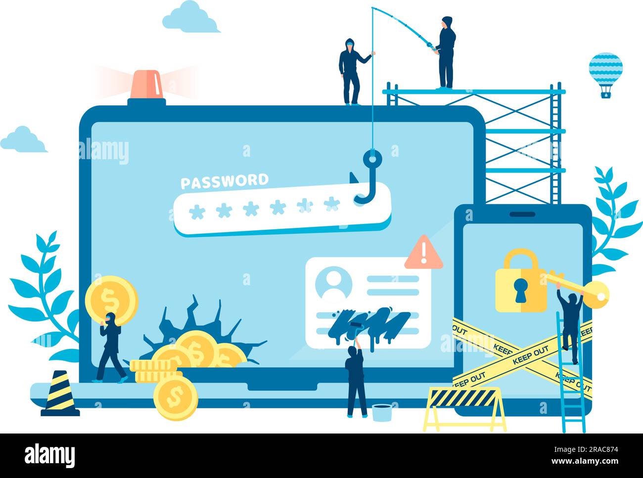Cyber crime ( Internet security ) vector illustration Stock Vector ... Cyber crime ( Internet security ) vector illustration Stock Vector ...