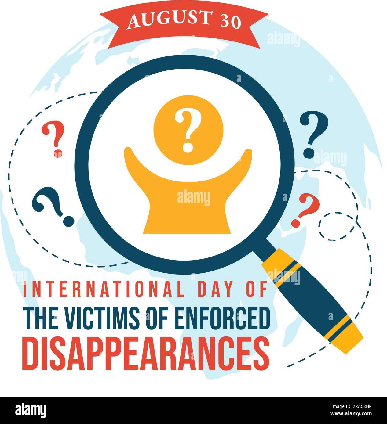 International Day of the Victims of Enforced Disappearances Vector ...