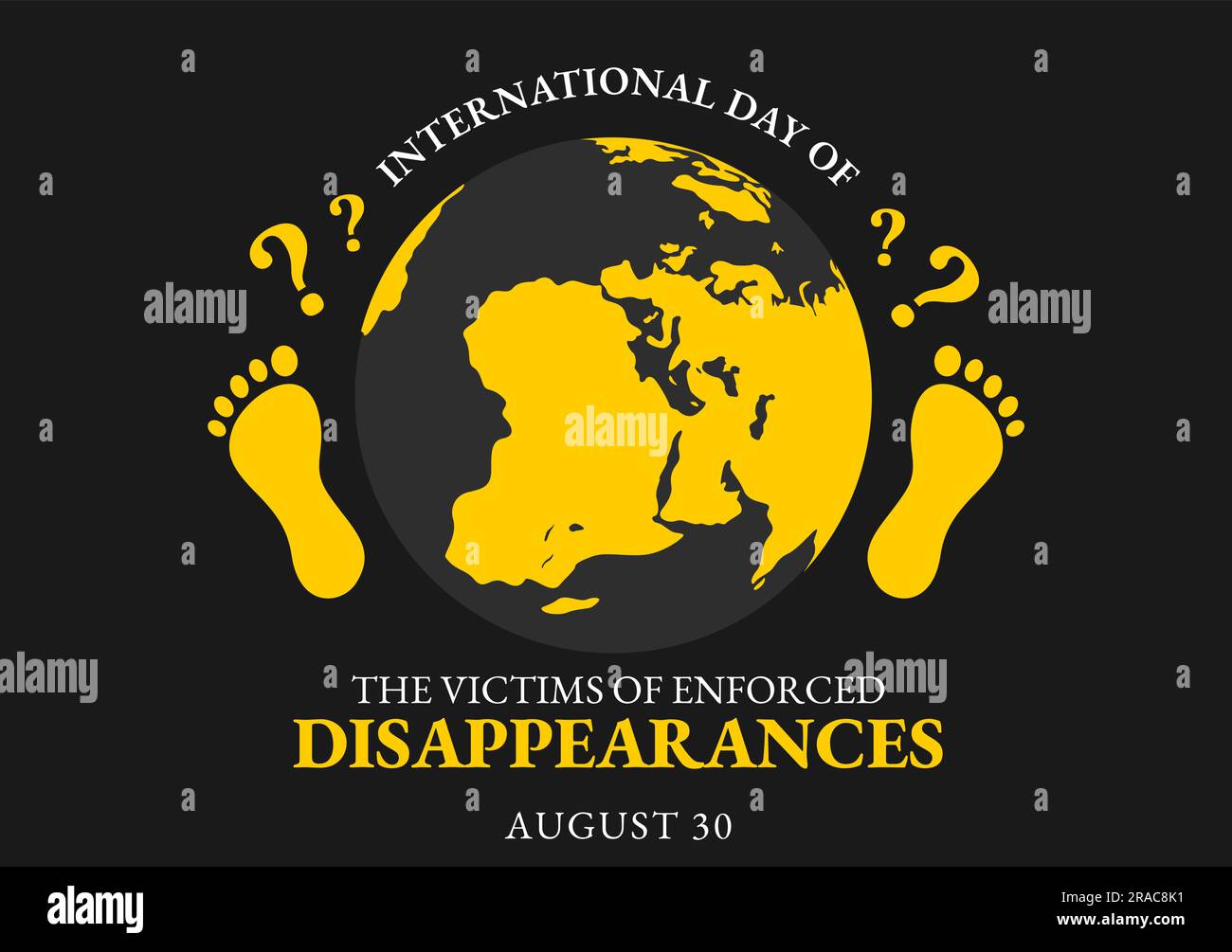 International Day of the Victims of Enforced Disappearances Vector ...