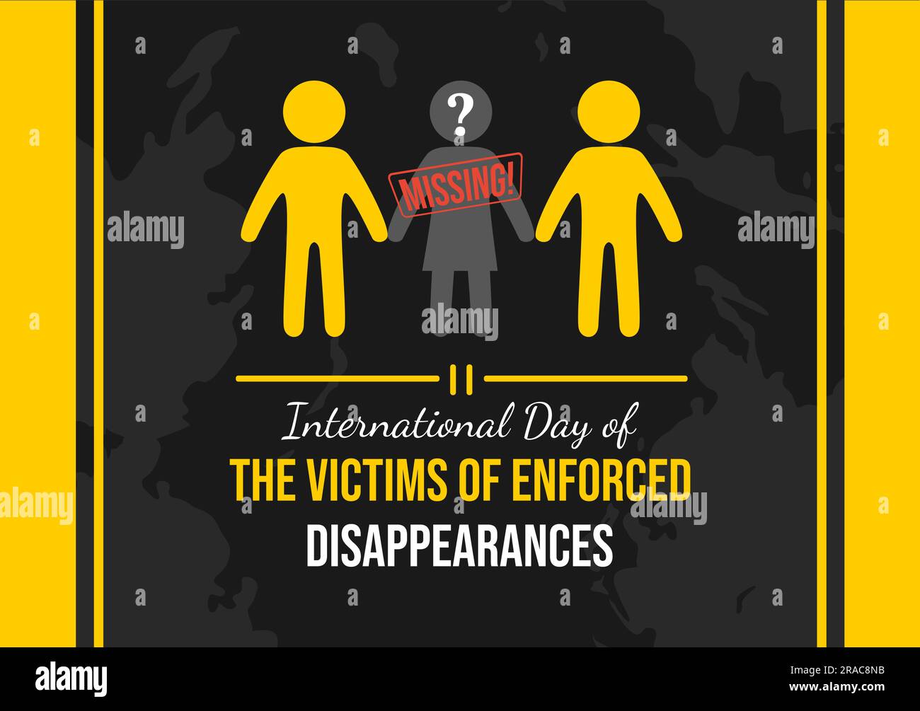 International Day of the Victims of Enforced Disappearances Vector ...